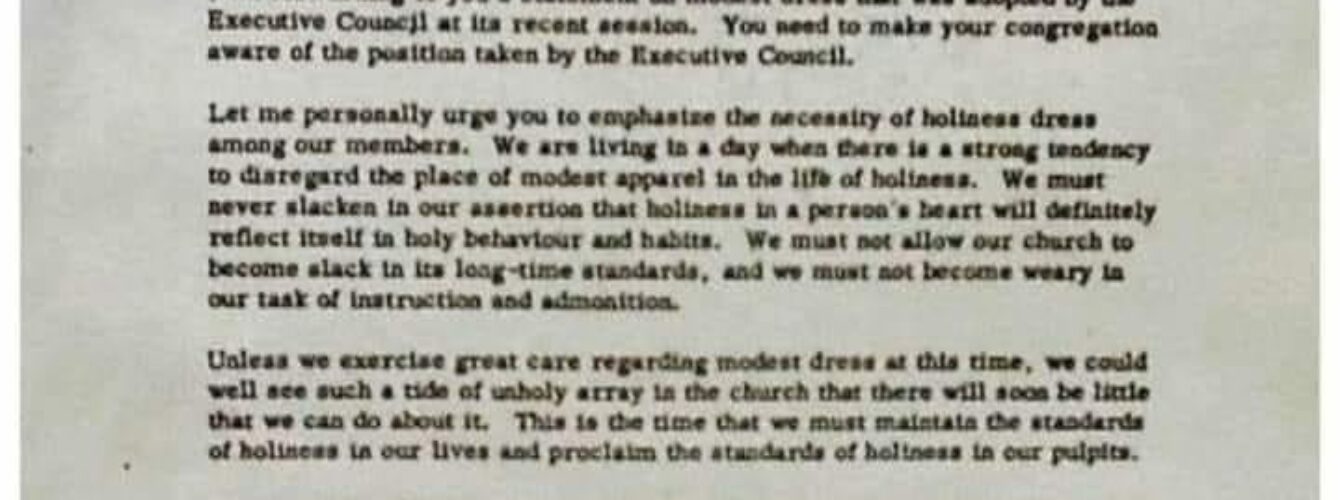 Dr. Charles Conn on MODESTY – All #ourCOG News