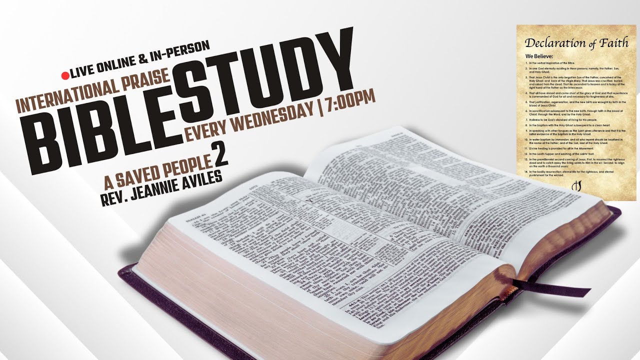 BIBLE STUDY | A Saved People II | Jeannie Aviles – All #ourCOG News