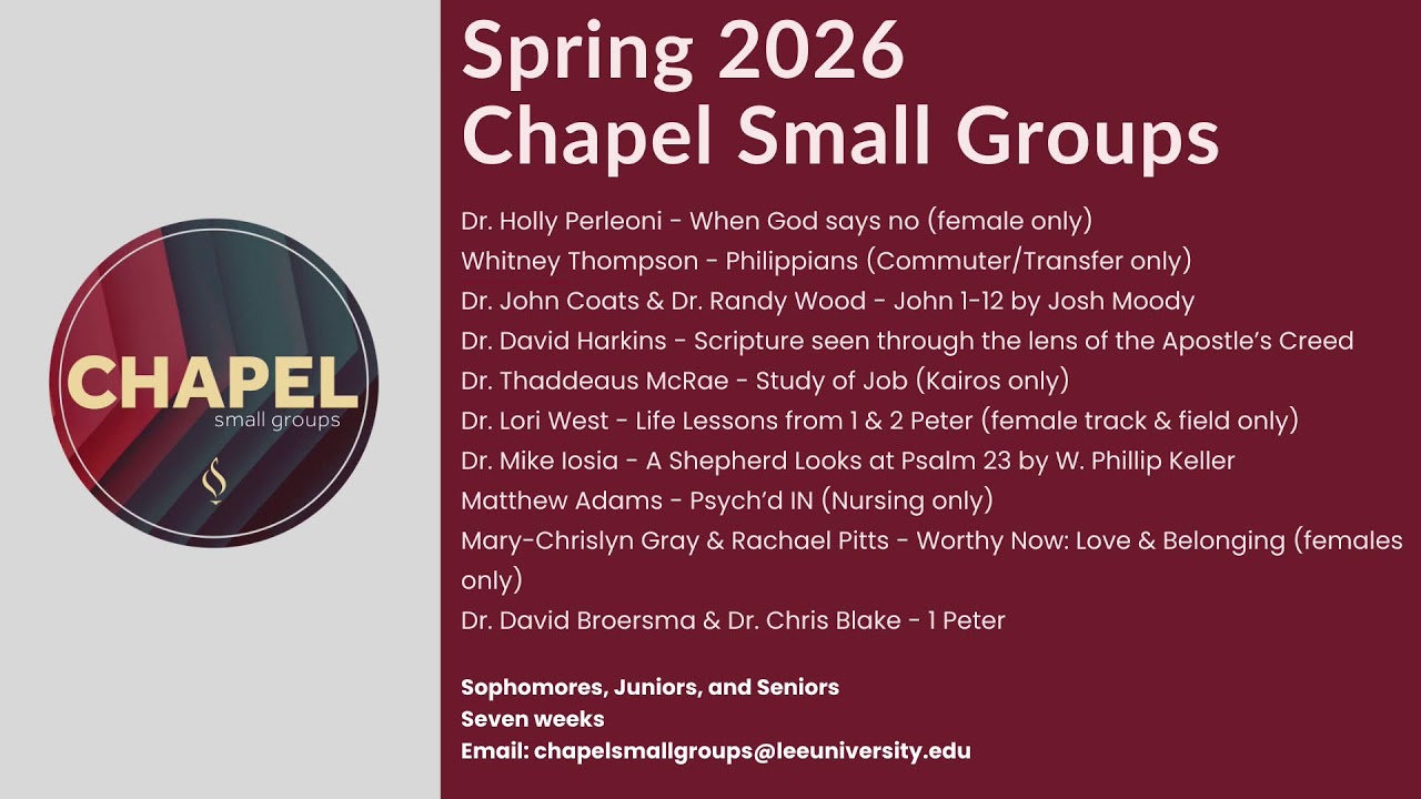 Chapel | Wes Lutes | January 15, 2026 – All #ourCOG News